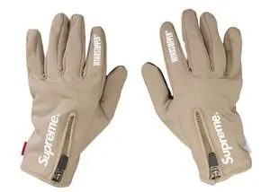 Supreme Windstopper Zip Gloves - Taupe