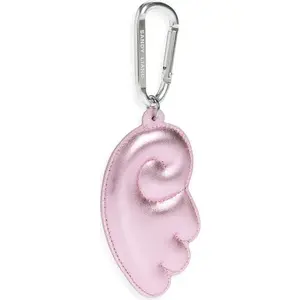 Sandy Liang Wing Bag Charm - Metallic Pink