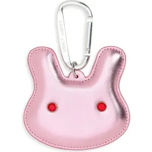 Sandy Liang Bunny Bag Charm - Metallic Pink