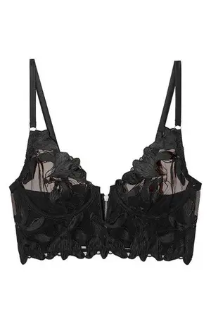 Fleur Du Mal Embroidered Bras
