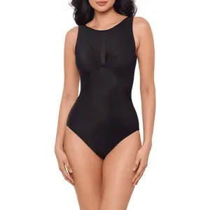 MIRACLESUIT® Network News One-piece Swimsuit - Black