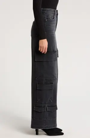 HIDDEN JEANS High-rise Wide-leg Cargo Jeans