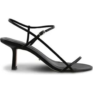 Ankle Strap Black Sandals For Women