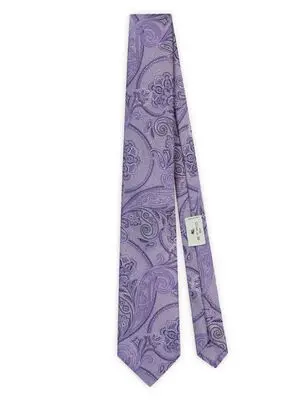 Etro Paisley Tie - Purple