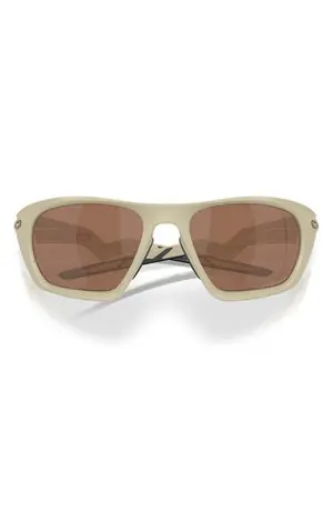 Oakley Lateralis 60mm Prizm™ Polarized Rectangular Sunglasses - Bone