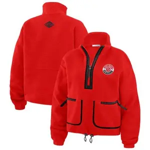 WEAR BY ERIN ANDREWS New Jersey Devils Fleece Half-zip Jacket - Red