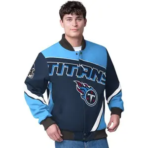 G-III EXTREME Tennessee Titans Maximum Racing Full-snap Jacket