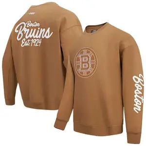 PRO STANDARD Boston Bruins Pullover Sweatshirt - Brown