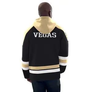 STARTER Vegas Golden Knights Hockey Pullover Hoodie By - Black