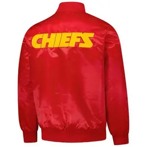 STARTER Kansas City Chiefs Satin Varsity Jacket