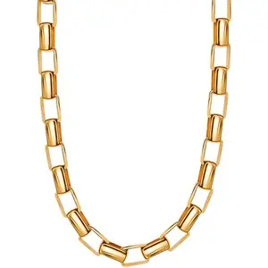 CHRISTINA CARUSO Box Link Necklace - 14k Gold