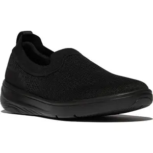 Fitflop Knit Slip-on Sneaker - All Black