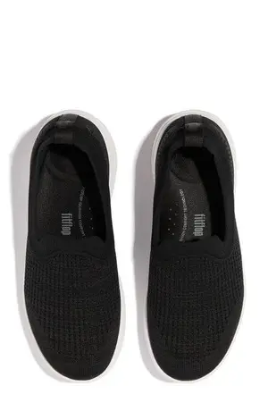 Fitflop Knit Slip-on Sneaker - All Black