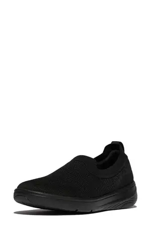 Fitflop Knit Slip-on Sneaker - All Black