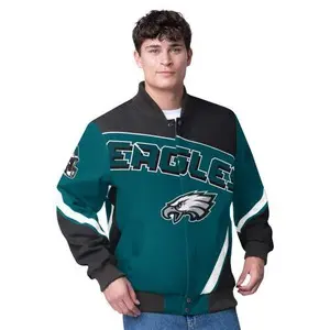 G-III EXTREME Philadelphia Eagles Maximum Racing Full-snap Jacket