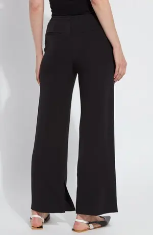 Lyssé Genevieve Drawstring Slit Pants - Black