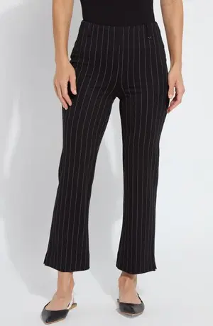 Lyssé Pinstripe Baby Boot Ankle Pants