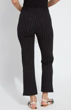 Lyssé Pinstripe Baby Boot Ankle Pants