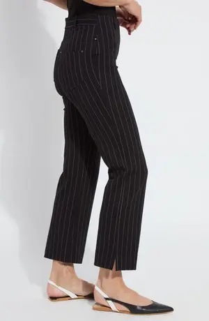 Lyssé Pinstripe Baby Boot Ankle Pants