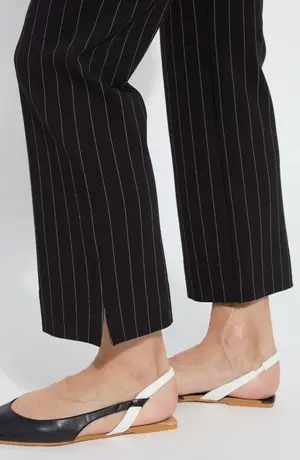 Lyssé Pinstripe Baby Boot Ankle Pants