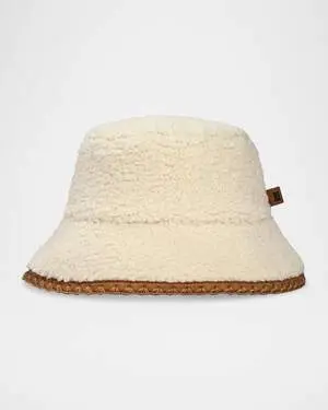 Ugg Fluff Faux-Fur Bucket Hat - Nimbus | Editorialist display picture 1