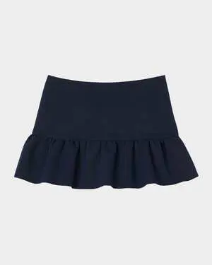 Sandro Sandro Cancale Flounced Shorts - Navy Blue