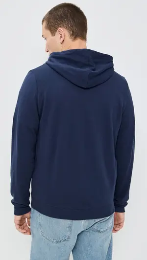 Marine Layer Afternoon Full Zip Hoodie - True Navy