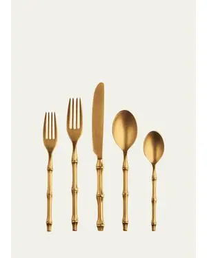 MEPRA Bali Pewter 5-piece Flatware Place Setting - Gold