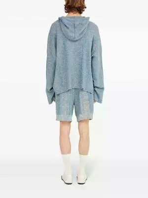 MAISON MARGIELA V-neck Drawstring Hood Sweater