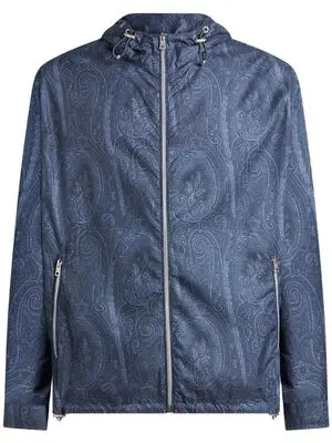 Etro Paisley-print Jacket - Blue