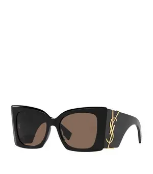 Saint Laurent Blaze Sunglasses - Black