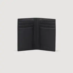 Sandro Reconstituted Leather Leather Wallet - Black