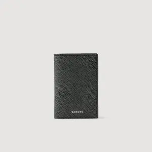 Sandro Reconstituted Leather Leather Wallet Graphites