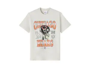 OVO X Nfl Chicago Bears Graphic Team T-shirt - Ash Heather Grey