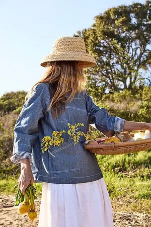 OF DRESS Terrain X Gardening Smock - Blue Pattern