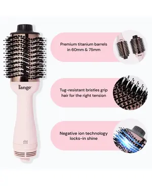 L'ANGE Le Volume 2-in-1 Titanium Brush Dryer - Black