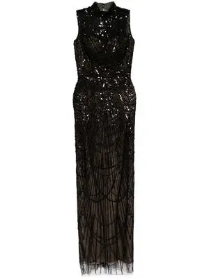 SAIID KOBEISY Beaded Gown