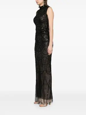 SAIID KOBEISY Beaded Gown