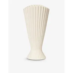 FERM LIVING Fountain Sculptural Stoneware Vase 30.5cm - Off-white