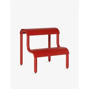 FERM LIVING Up Step Powder-coated Iron Stool - Poppy Red