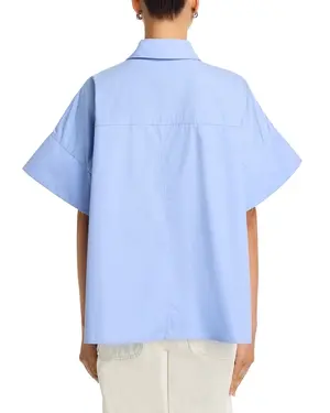 Co Button Front Shirt - Blue