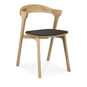 ETHNICRAFT Bok Dining Chair - Oak With Dark Brown