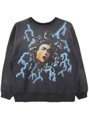 SAINT MXXXXXX Medusa Graphic Print Sweater