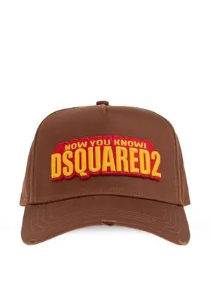 Dsquared2 Embroidered Logo Baseball Cap - Brown