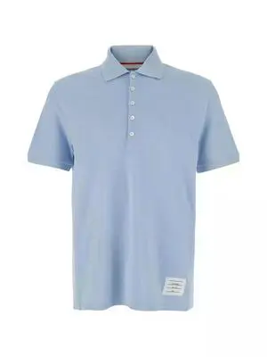 Thom Browne Classic Pique 4-bar Polo - Blue