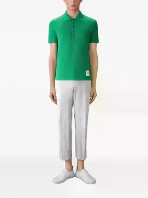 Thom Browne Classic Pique 4-bar Polo Shirt - Green