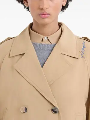 Marni Double-breasted Trench Jacket - Neutrals