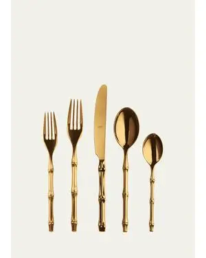 MEPRA Bali Mirror 5-piece Flatware Place Setting - Gold