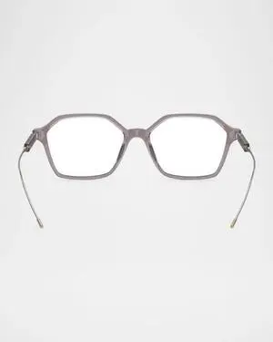 Brunello Cucinelli Geometric Light Glasses - Blue