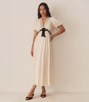 DÔEN Augustina Midi Dress - Candlelight